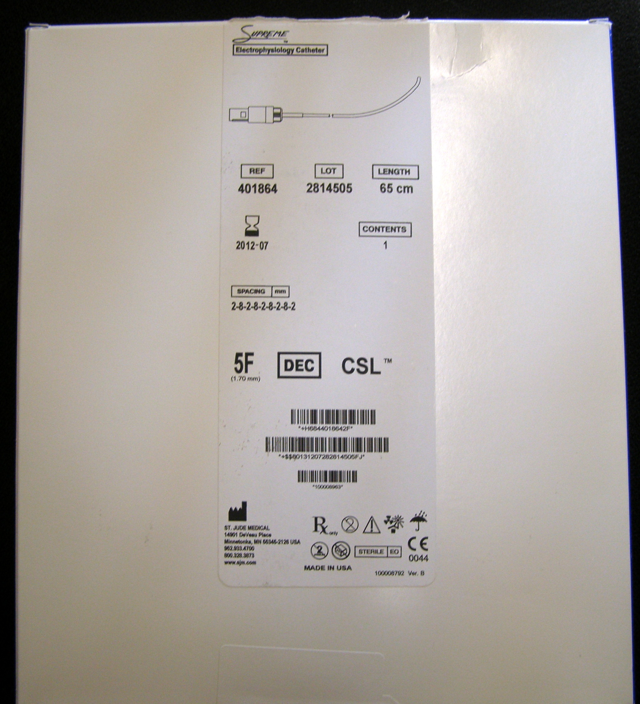 medsurplusonline -Supreme™ EP Catheter 5 Fr Decapolar CSL™