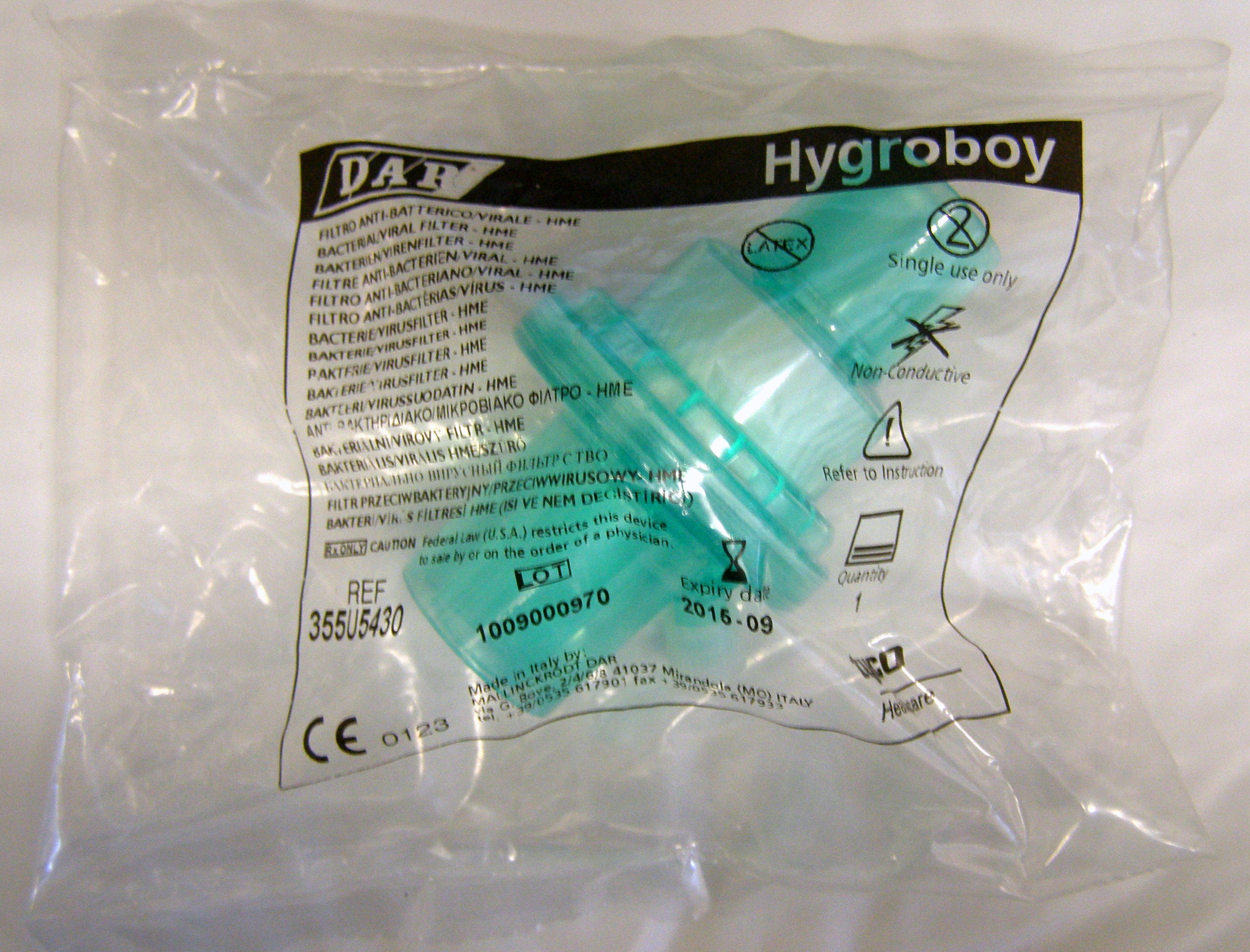 medsurplusonline -DAR Pediatric-Neonatal Electrostatic Filter HME