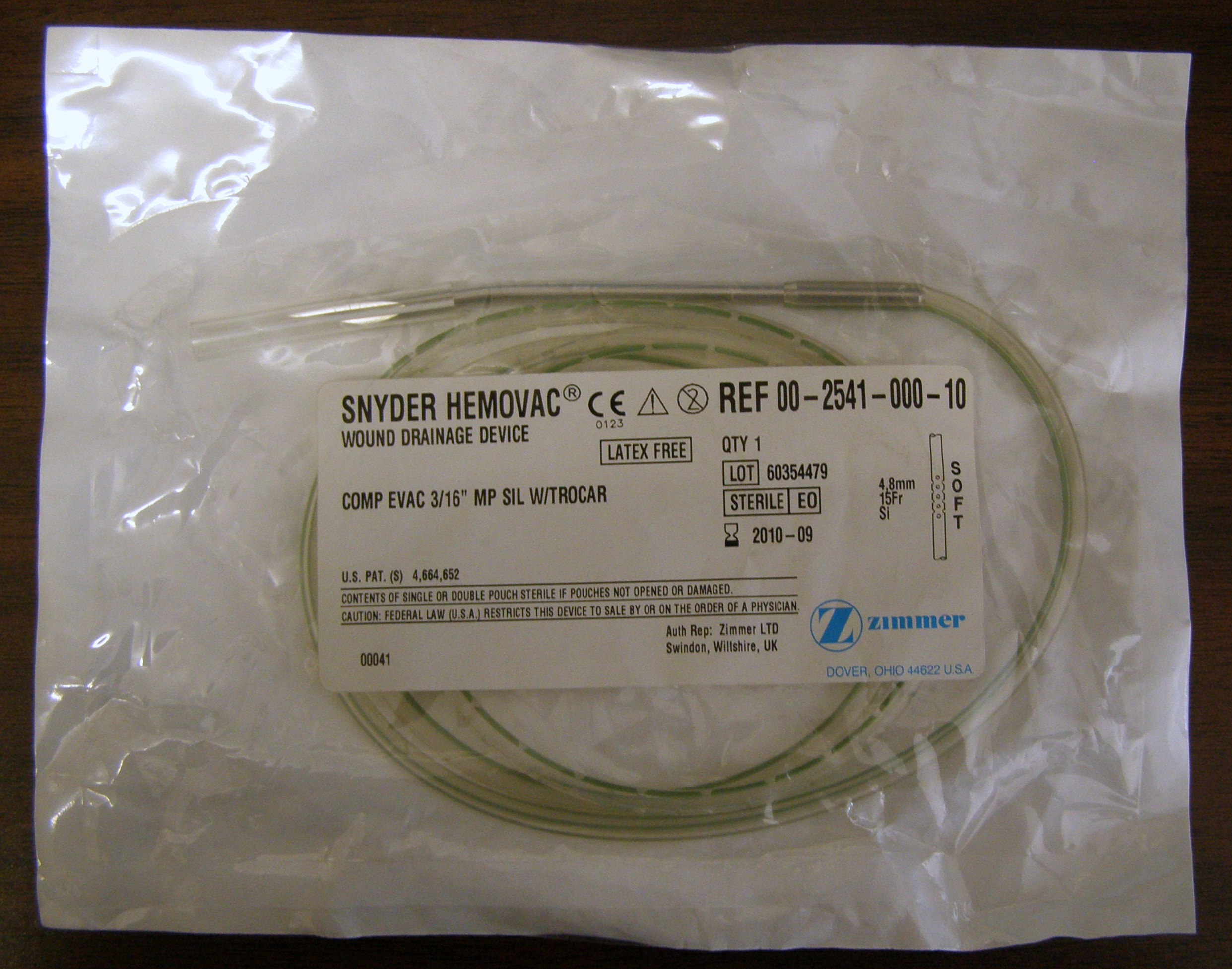 medsurplusonline -Snyder Hemovac Wound Drainage Device