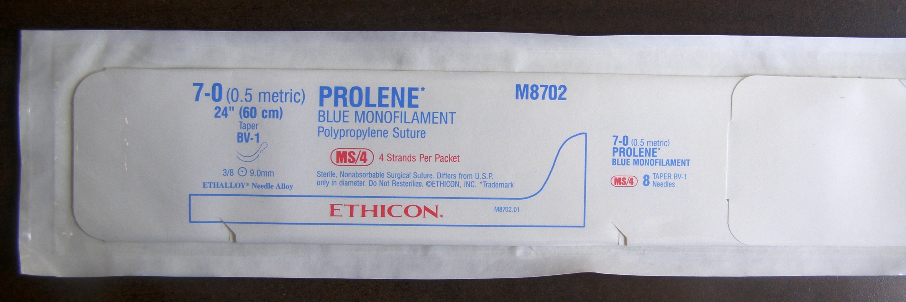 medsurplusonline -7-0 Prolene Taper BV-1 24